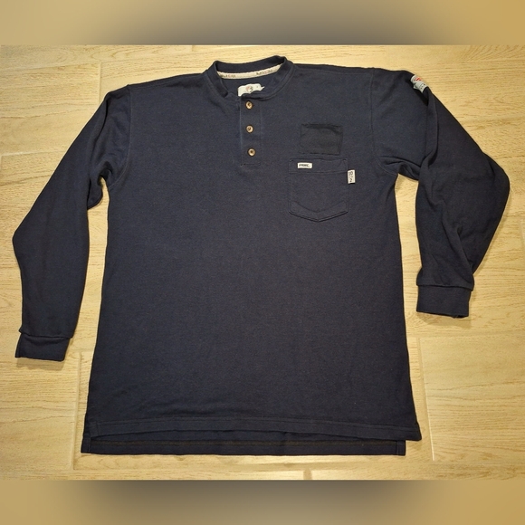 Tyndale | Shirts | Tyndale Frmc Navy Blue Henley Hrc 2 Cal Fire ...